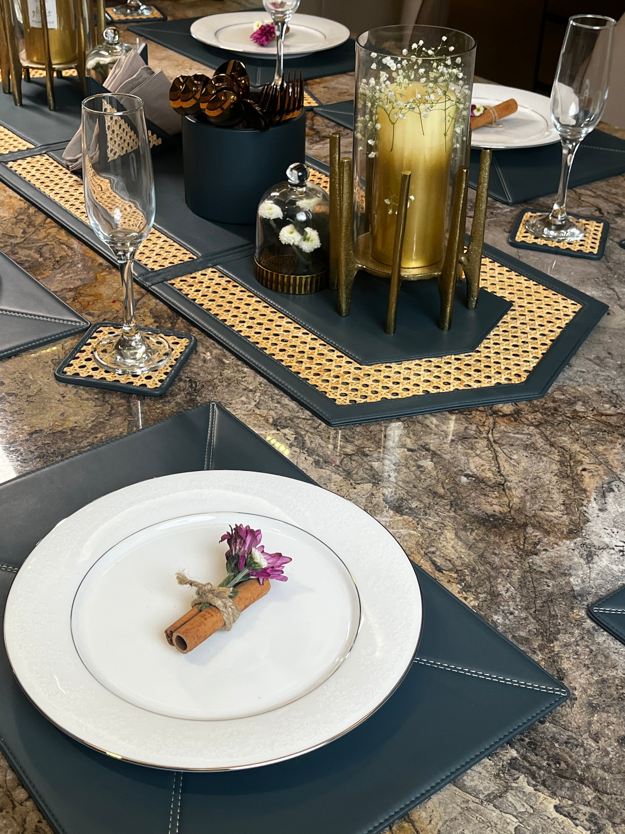 Foldable, Durable & Elegant Runner - Rattan Sara Table Runner